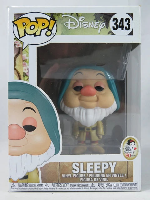 DISNEY FUNKO POP - Sleepy - Snow White and the Seven Dwarfs - No. 343 ...