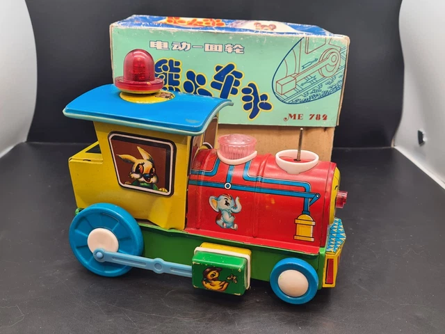 RARE VINTAGE ME 782 Gyrostat Battery Operated Tin Body Train Toy PARTS ...
