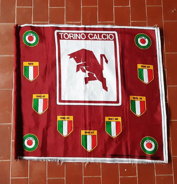BANDIERA TORINO CALCIO drapeau flag no ultras vintage TORO CURVA ...