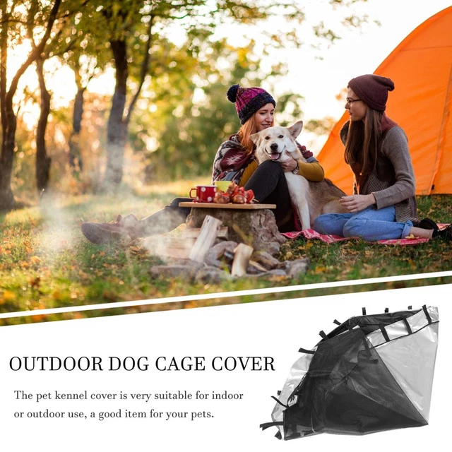 SUN-PROOF DOG CRATE Cover Dog Kennel Roof Protector Pet Playpen Cover ...