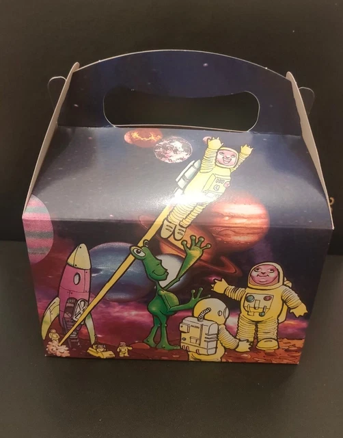 5 X SPACE Alien Thes Children Parties Lunch Boxes Gifts Birthday ...