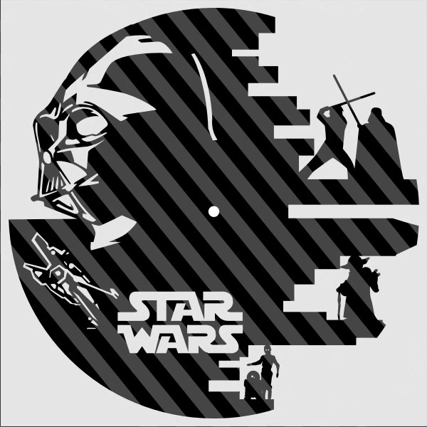 FICHIER DXF CDR pour découpe laser plasma CNC - Star Wars - Vader ...