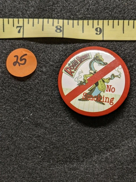 WALT DISNEY'S WHO Framed Roger Rabbit No Smoking 1987 button £11.60 ...