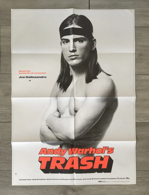 ANDY WARHOL'S TRASH 1970 Paul Morrissey Joe Dallesandro Affiche ...