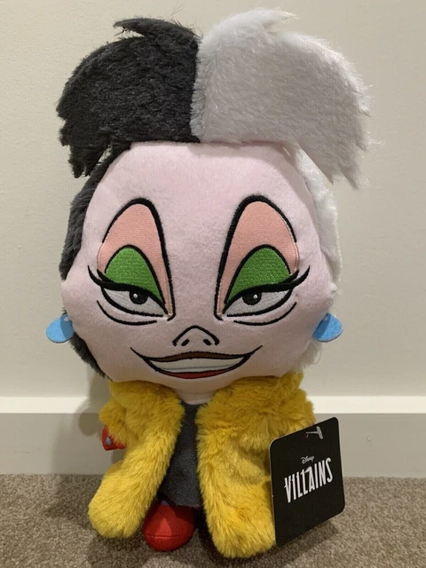 LICENSED DISNEY VILLAINS Cruella de Vil Plush Soft Toy 29cm - BNWT $29. ...