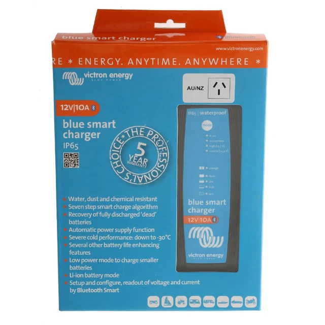 VICTRON BLUE SMART IP65 Charger 230V AU/NZ 12V/10A $225.75 - PicClick AU
