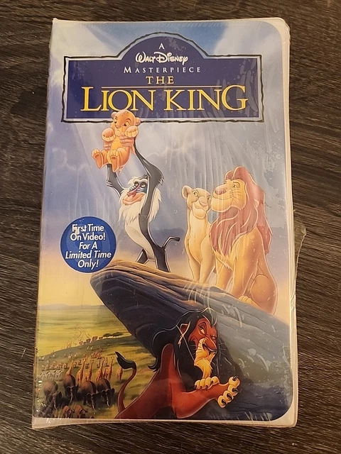 WALT DISNEY MASTERPIECE The Lion King 2977 VHS 1995 First Edition New ...