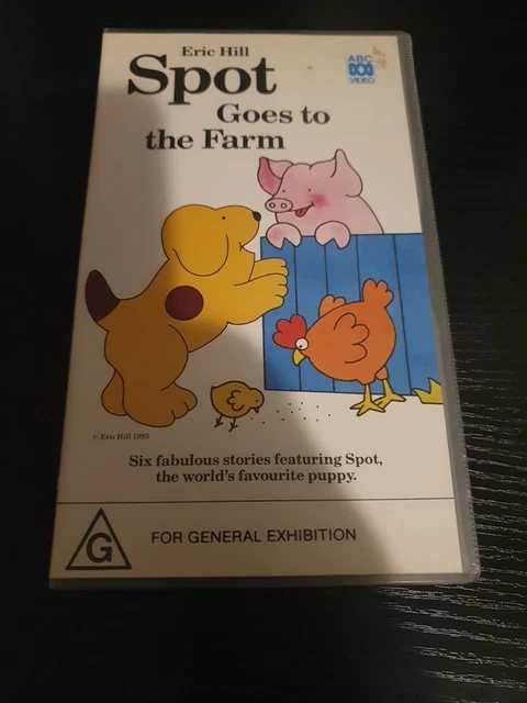 VINTAGE ERIC HILL Spot Goes To The Farm VHS ABC Video 1993 $12.00 ...