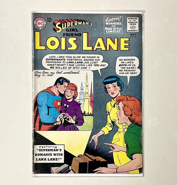 1963 DC COMICS Superman's Girl Friend Lois Lane #41. Bel état. EUR 4,58 ...