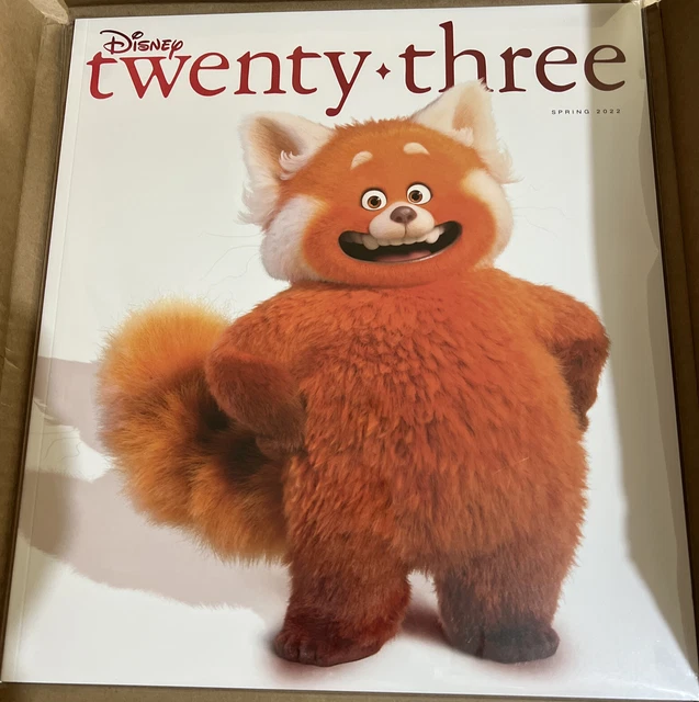 DISNEY TWENTY-THREE D23 Magazine Disney Pixar tournant rouge printemps ...