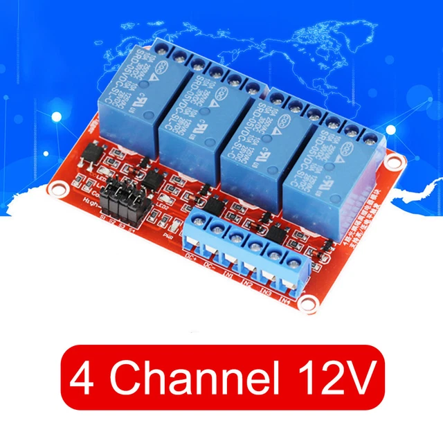 1/2/4/8 CHANNEL RELAY Switch Module with Optocoupler 5V 12V 24V for Arduino EUR 9,80 - PicClick FR