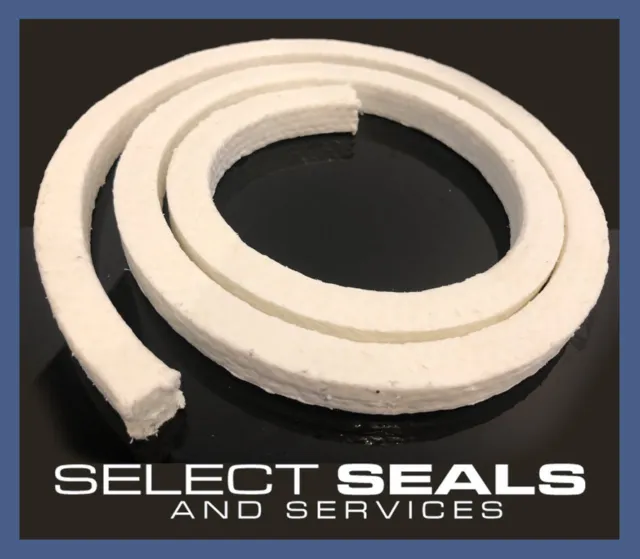 PTFE PUMP & Valve Gland Packing - 1 Meter Sizes 3.2 mm to 25.4 mm Style ...