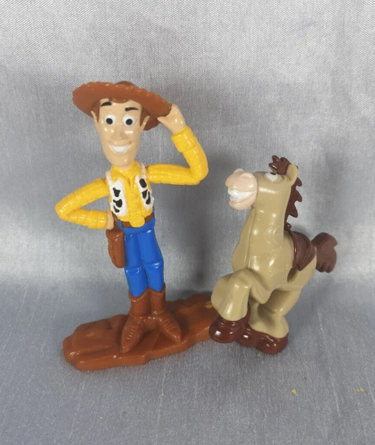DISNEY PIXAR TOY Story 2” High Woody and Bullseye Plastic Collectible ...
