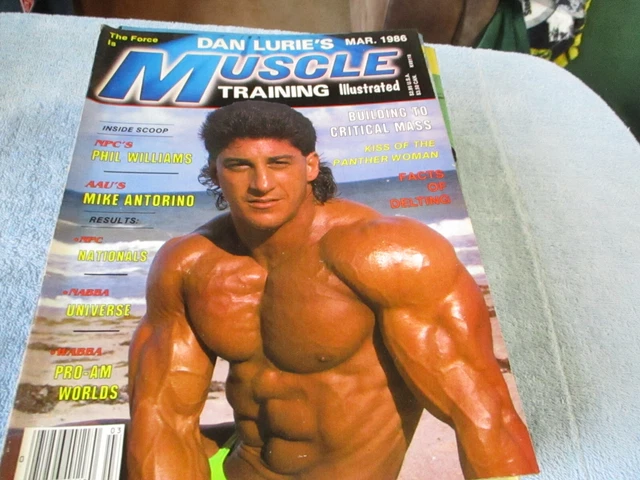 DAN LURIE'S MUSCLE TRAINING ILLUSTRATED Magazine Mar 1986 Pat Lanzillo ...