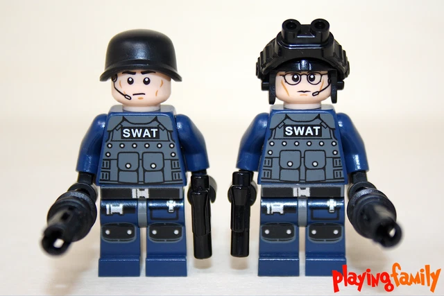 LEGO SUPER HEROES - 2 SWAT-Polizisten, TASK FORCE - LEGO®-Teilen - MOC ...