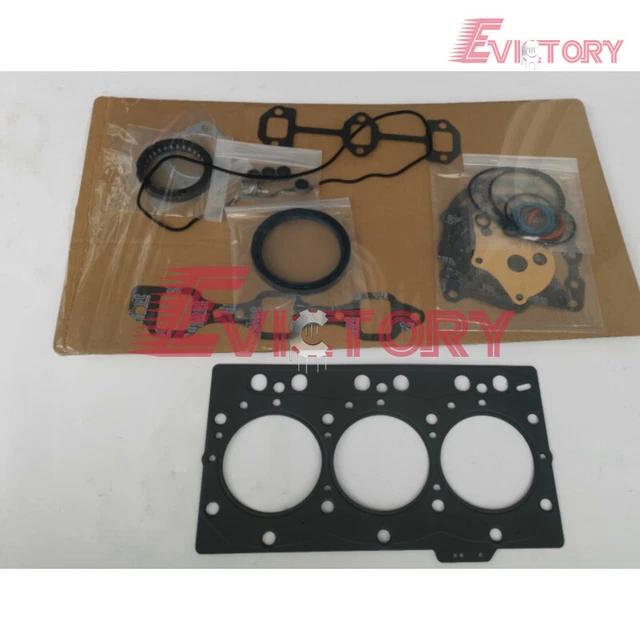 PER YANMAR 3D78E 3TNE78A 3TNE78 kit guarnizioni testata revisione ...