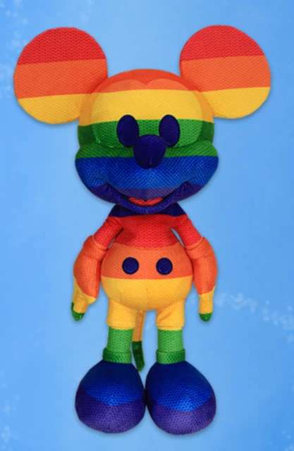 DISNEY YEAR OF The Mouse 6 June Collector Plush Pride Rainbow Mickey LE ...