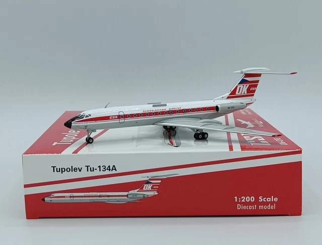 PHOENIX PH2CSA028B - CSA Tupolev Tu-134A Reg.OK-CFE - 1/200 Model EUR ...