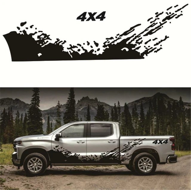 4X4 OFF ROAD Graphics Vinyl Decoration Mud Splash Decal Car Body Side ...