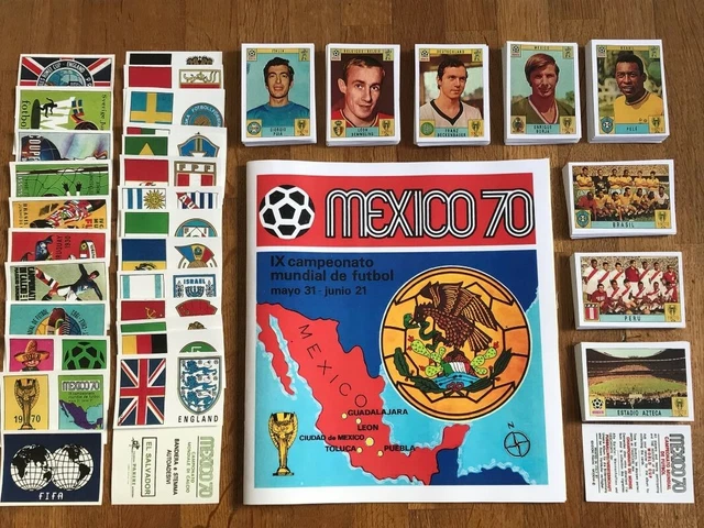 MEXICO 70 PANINI Empty Album + COMPLETE Card Set Sticker Wc Wm Cup 1970 ...