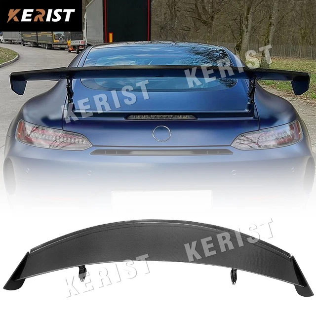 CARBON FIBER REAR Trunk Spoiler Wing Lip GT4 Style Fit For Mercedes ...