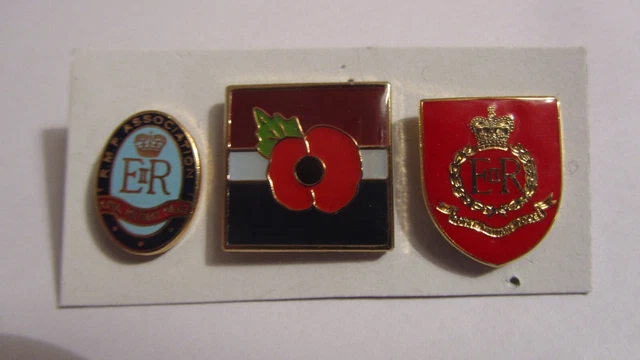 ROYAL MILITARY POLICE Rmp Set Of 3 Pin Emblem Badges All New £9.99 ...