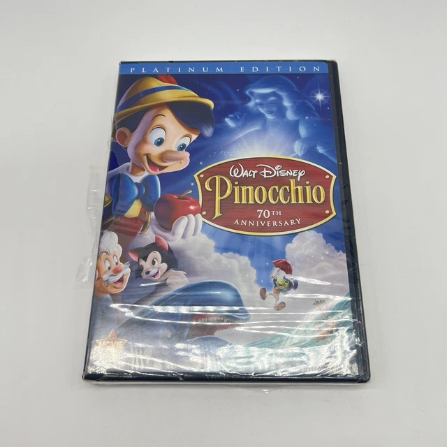 DISNEY PINOCCHIO 2 Disc DVD Set 2009 Anniversary 70th Platinum Edition ...