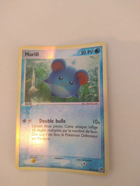 CARTE POKÉMON MARILL 68/100 Reverse Fr EX Tempête de Sable / Neuf EUR 4 ...