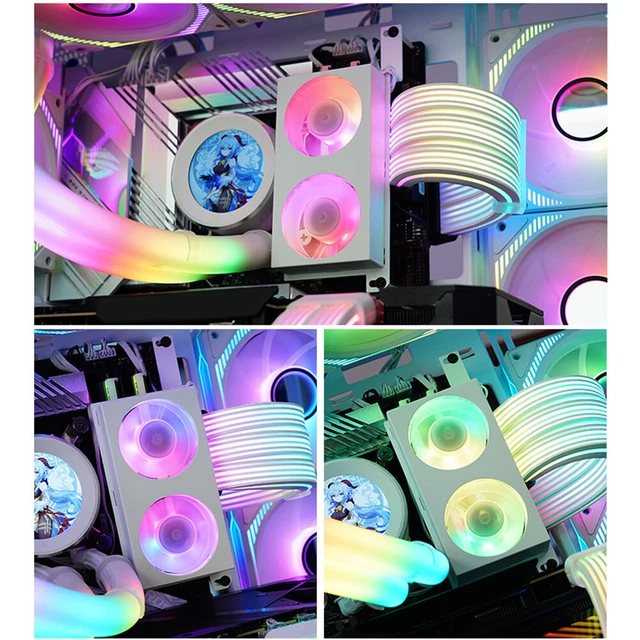 HEAT COOLER RADIATOR DDR4 DDR5 Cooler AURA Sync for Computer (White No ...