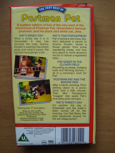 POSTMAN PAT - The Very Best Of (VHS/H, 1992) £8.00 - PicClick UK