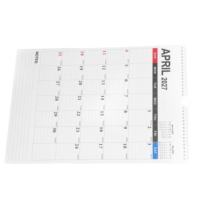 WALL CALENDAR 2026-2027: Countdown Calendar - January 2026 To June 2027 ...