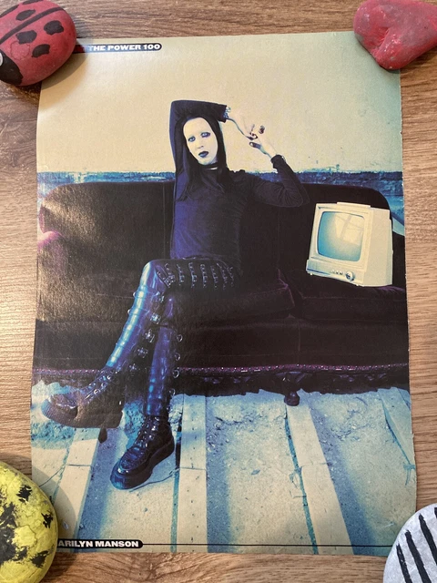 MARILYN MANSON POSTER 1990’s Magazine Pull Out A4 Size Kerrang £10.00 ...