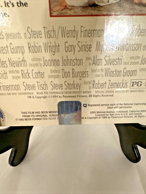FORREST GUMP VHS Tape 1994 Paramount Hologram Strip Sealed Tom Hanks ...