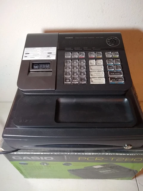 CASIO PCR-T280 ELECTRONIC Cash Register - NO KEYS - TESTED - WORKS ...