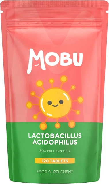 500 MILLION CFU Probiotic Acidophilus Tablets – Digestive Support in ...