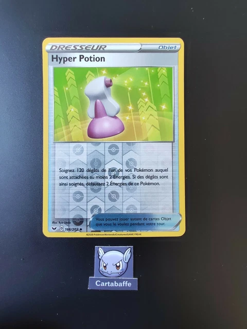 CARTE POKÉMON HYPER potion 166/202 Reverse EB01 Epée & Bouclier EUR 1,90 - PicClick FR
