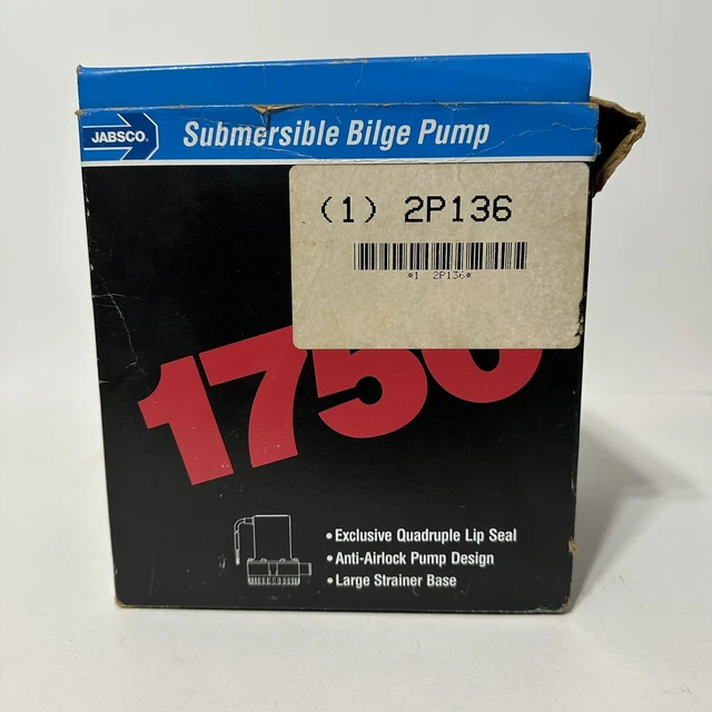 JABSCO MODEL 30240-0012 GPM 12v Volt Bilge Pump NOB $165.91 - PicClick AU