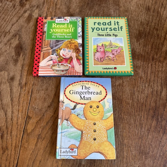 LADYBIRD BOOKS GOLDILOCKS Three Little Pigs Gingerbread Man Read It ...