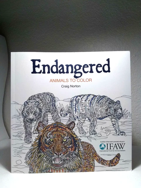 ENDANGERED ANIMALS : Endangered Species to Color by Craig Norton (2016 ...