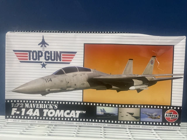 AIRFIX TOP GUN F-14A TOMCAT MAVERICKS Model Plane 1:72 A00503 NEW BOX ...