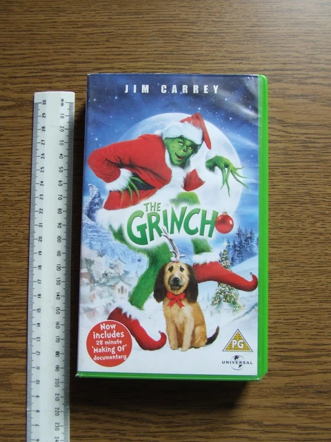 THE GRINCH (VHS, 2003) JIM CARREY ANTHONY HOPKINS RON HOWARD PG VHS ...