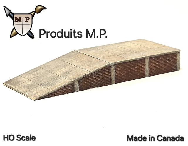 PRODUITS MP CONCRETE And Brick Loading Ramp HO Scale, diorama rampe ...