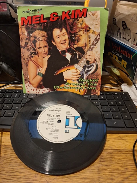 Mel Smith And Kim Wilde Rockin Around The Christmas Tree Vg Comic Relief
