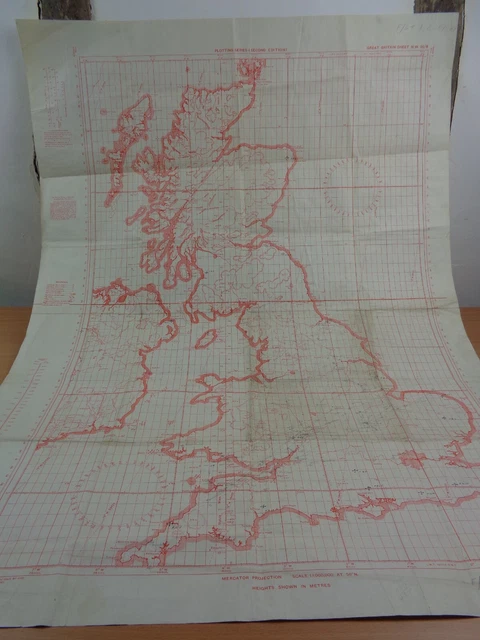 WW2 RAF PLOTTING MAP - WING COMMANDER (DFC) OPERATION TONGA, MARKET ...