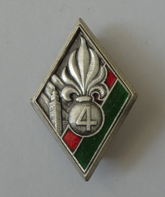 FRENCH FOREIGN LEGION 4th Foreign Regiment Pocket Badge/Brevet £9.99 ...
