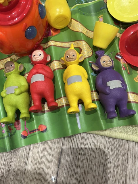 FULL SET OF 4 Teletubbies Character Figure Cbeebies Plastic Tea Party £ ...