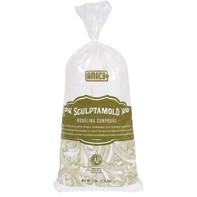AMACO PLASTER SCULPTAMOLD Modeling Compound 3lb-White £24.99 - PicClick UK