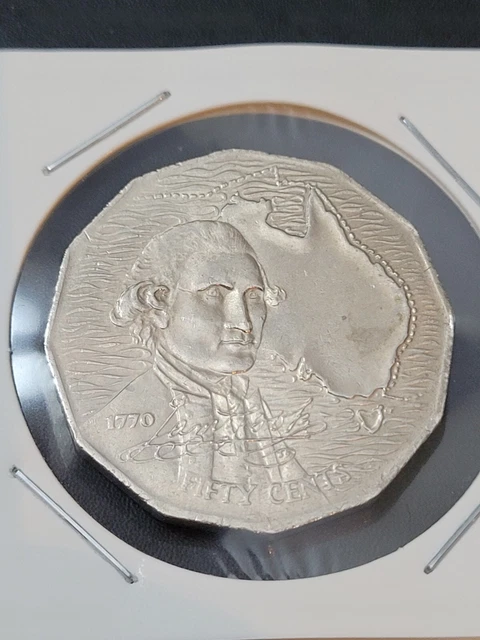 1970 CAPTAIN JAMES Cook 50 Cent Coin, Extremely Rare ...