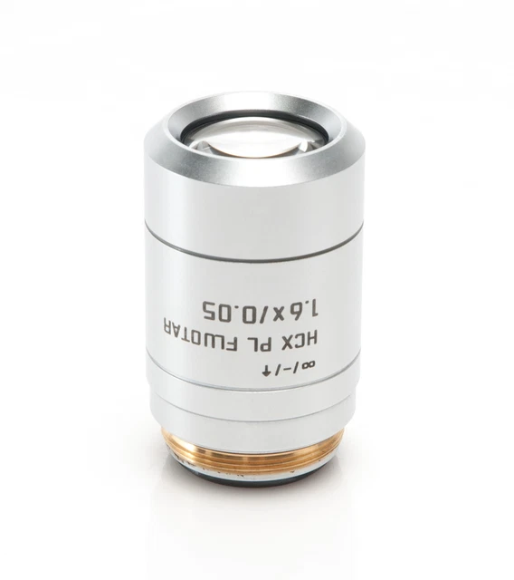 LEICA MICROSCOPE LENS Hcx Pl Fluotar 1.6x/0.05 506053 £936.26 - PicClick UK