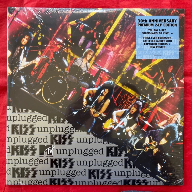 KISS 2026 MTV Unplugged 30th Anniversary YELLOW & RED COLORED Vinyl 2 ...